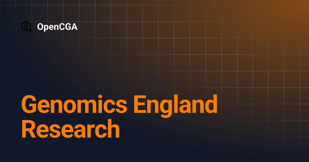 Genomics England Research | OpenCGA